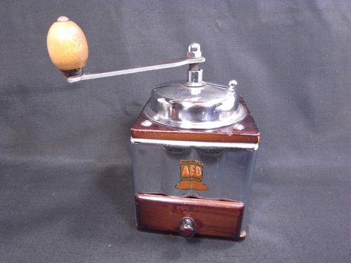 RARE VINTAGE RETRO BELGIUM AED COFFEE GRINDER MILL KITCHEN DECOR | eBay ...