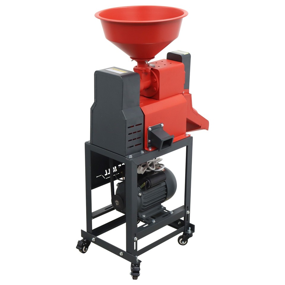 220V Rice Sheller Peeling Huller Machine 2.4HP Powerful Rice Miller ...