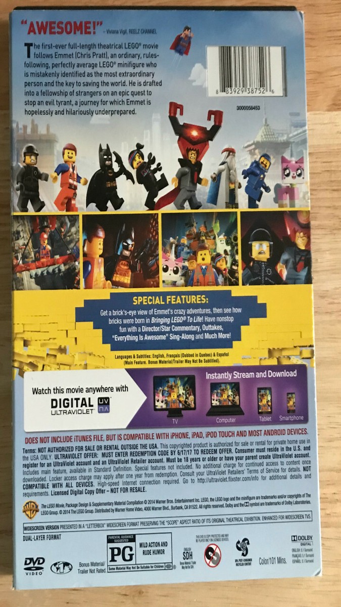 The Lego Movie Dvd Deluxe Set