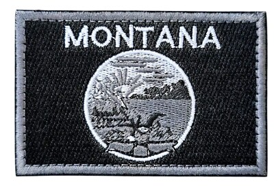 MONTANA STATE FLAG MT NATURE EMBLEM SWAT MILITARY ARMY TACTICAL HOOK ...