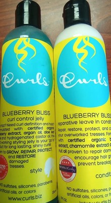 Curls Blueberry Bliss Curl Control Jelly & Reparative Leave In ...