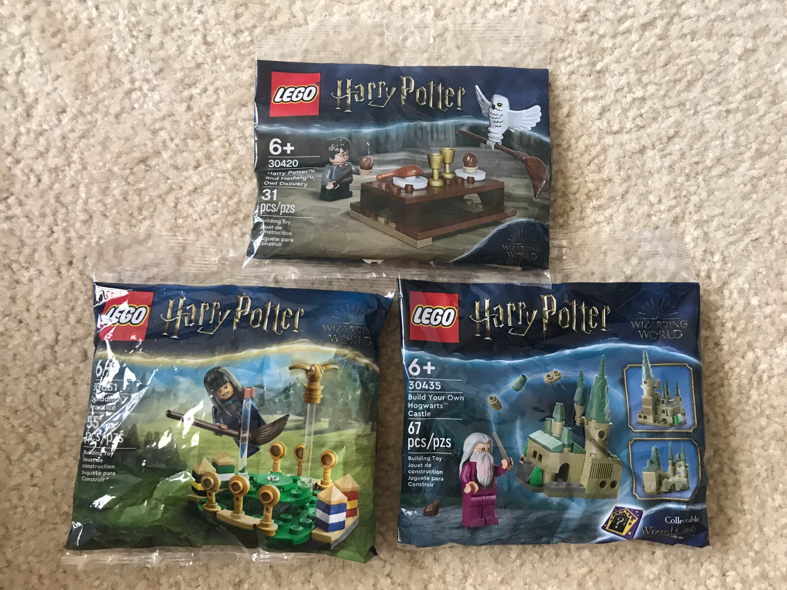 Lego Harry Potter Polybags 30420 + 30651 + 30435 Lot of 3! New! Sealed ...