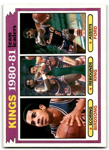 1981-82 Topps Otis Birdsong/Reggie King/Phil Ford Kansas City Kings #54 ...