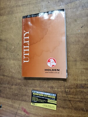 Holden Utility VU Series 2 Owner's Manual Handbook Genuine | eBay