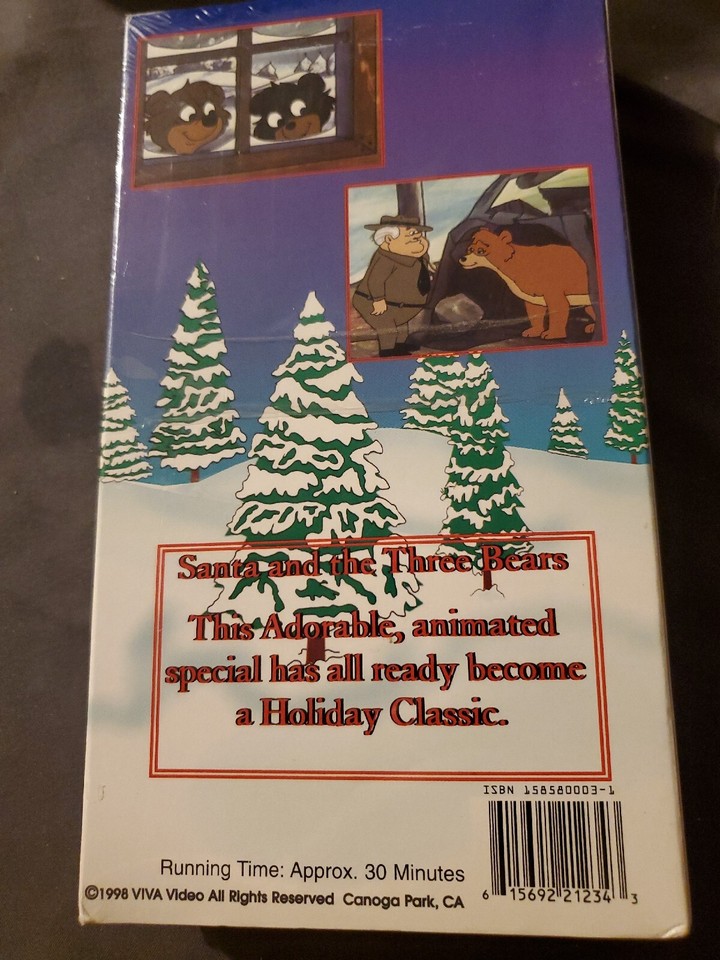 SANTA and The THREE BEARS Animated Christmas Special Classics VHS ...