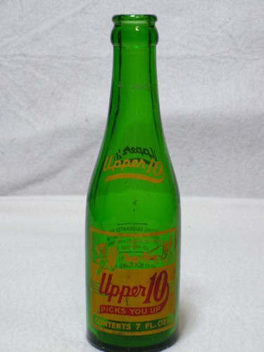 Vintage Upper 10 Soda Bottle. 7oz. In Good Condition, No Chips or ...