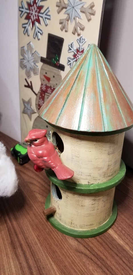 Vintage Handcrafted Christmas Decor Birdhouses For Indoor . { XMAS SALE ...