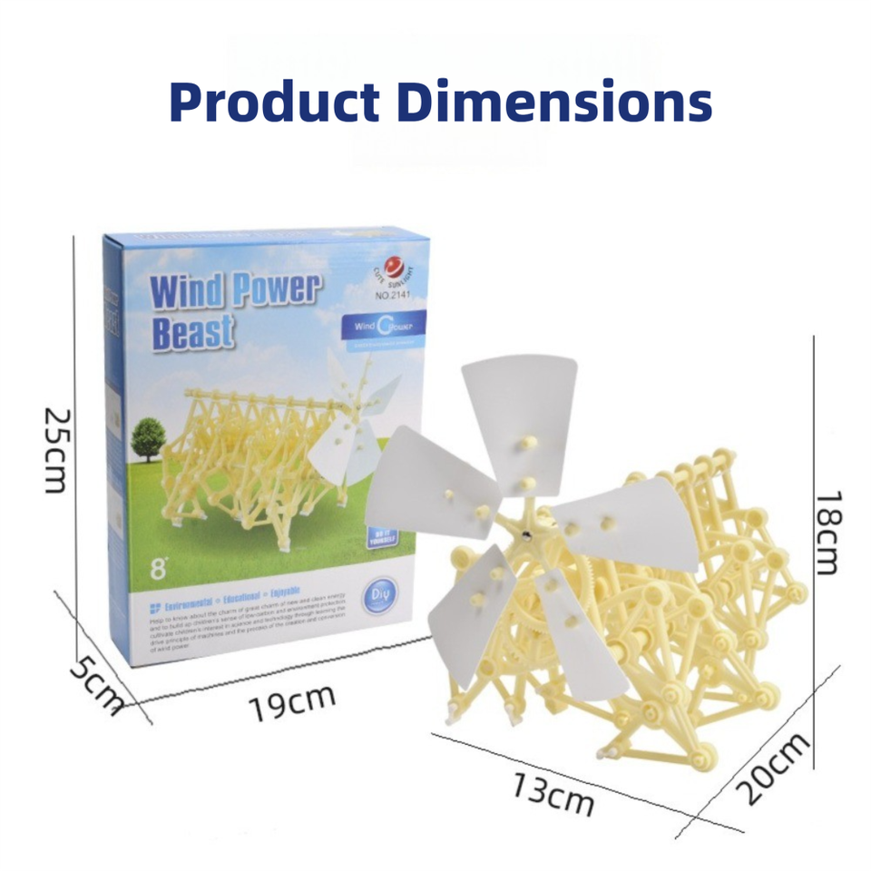 Creative DIY Toy Robot Educational Features Mini Strandbeest Model Gift ...