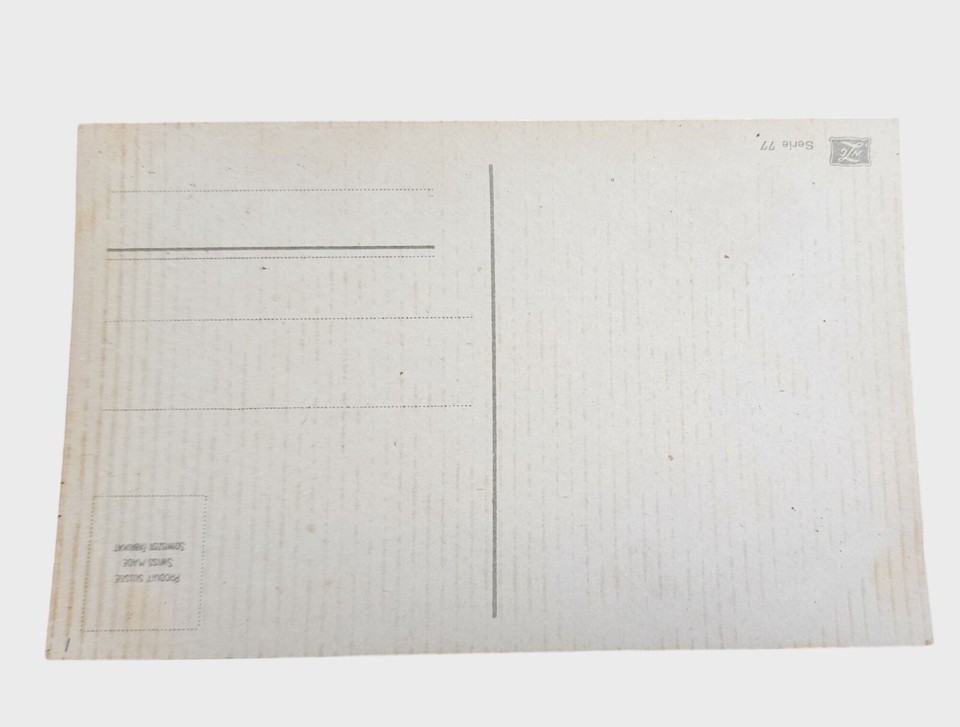 Vintage Alpine Church Scene Postcard With Blossoms & Lake | eBay UK