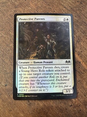 MTG Magic the Gathering Protective Parents (24/515) Wilds of Eldraine ...