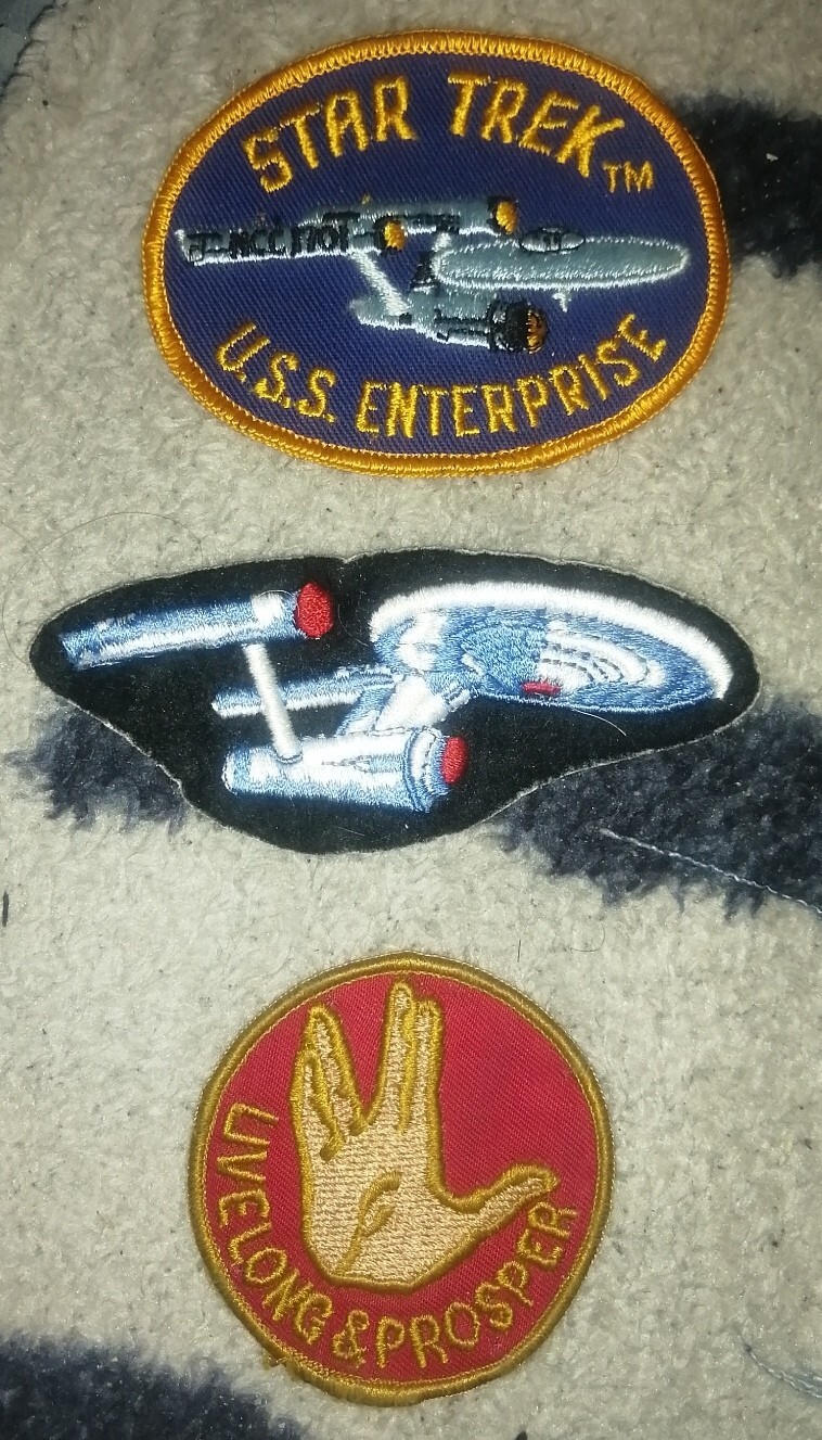 VINTAGE SET OF THREE (3) STAR TREK PATCHES | eBay
