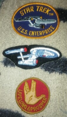 VINTAGE SET OF THREE (3) STAR TREK PATCHES | eBay