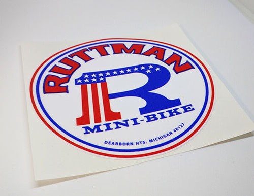 RUTTMAN Mini Bike Vintage Style DECAL | Vinyl STICKER | eBay