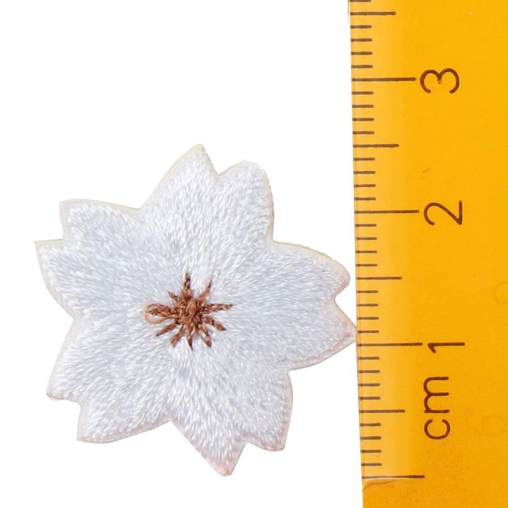 30pcs Fabric Colorful Sakura Embroidered Patches Jackets | eBay