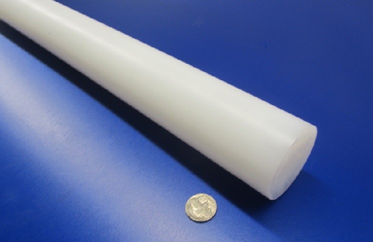 UHMW White Round Rod 2.00" Diameter x 60" Long, 1 Unit, Extruded | eBay