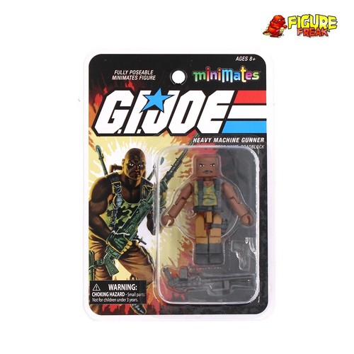 GI Joe Minimates Series 1 Heavy Machine Gunner Roadblock (Sealed Card ...