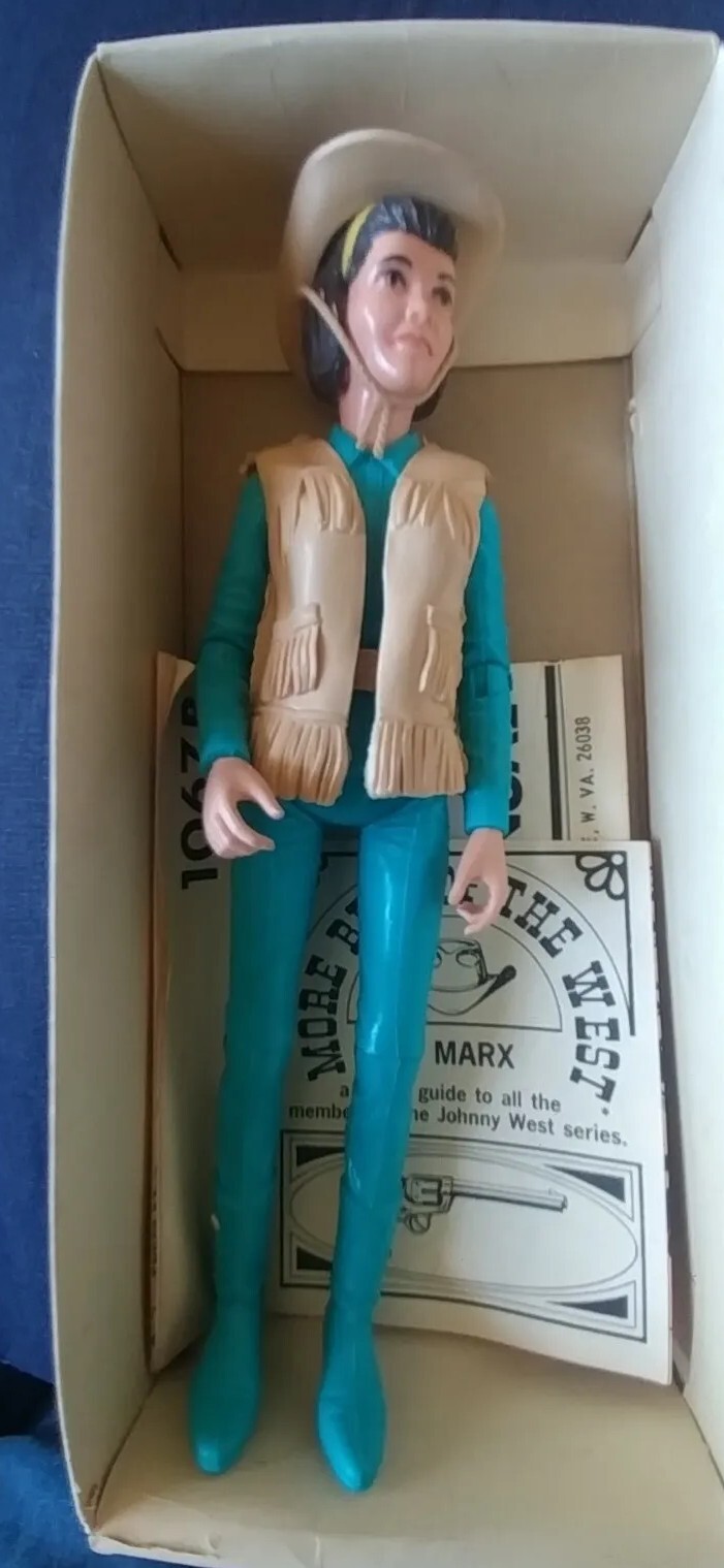 VINTAGE! Marx Janice West Movable Cowgirl Original Box | eBay