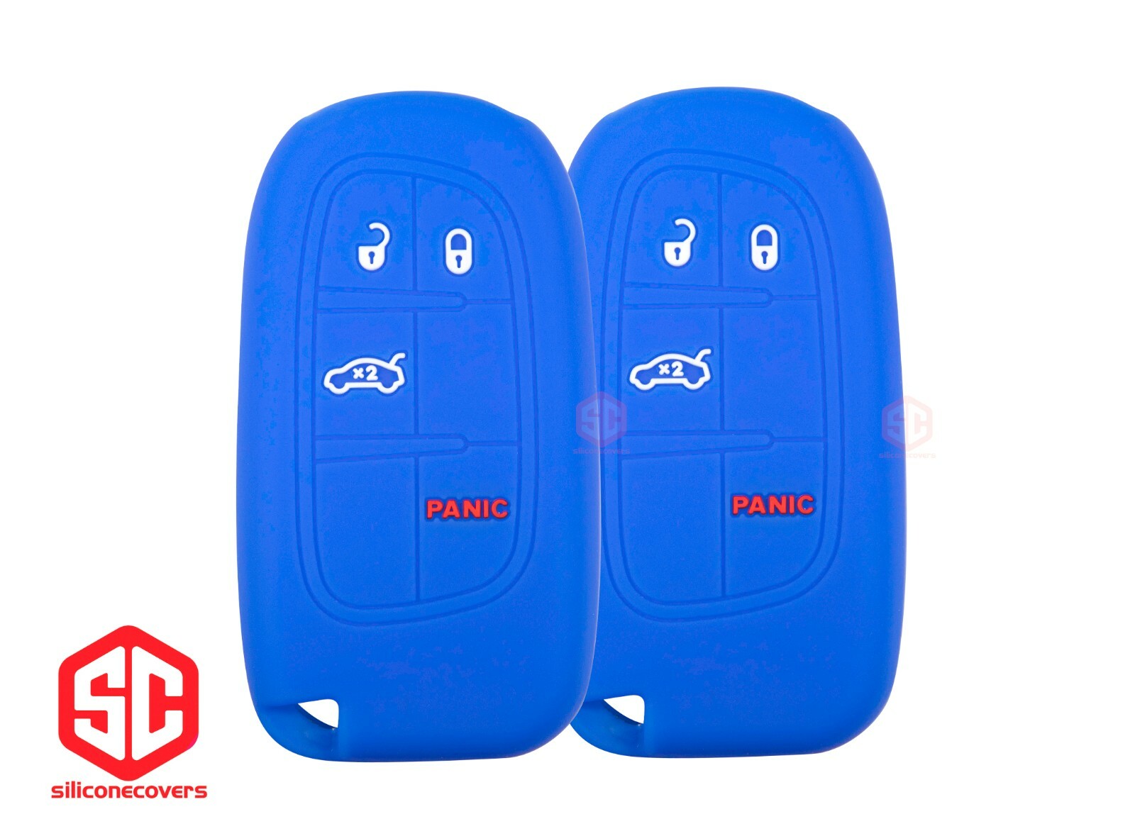 2x New KeyFob Remote Fobik Silicone Cover Fit / For Select Jeep ...