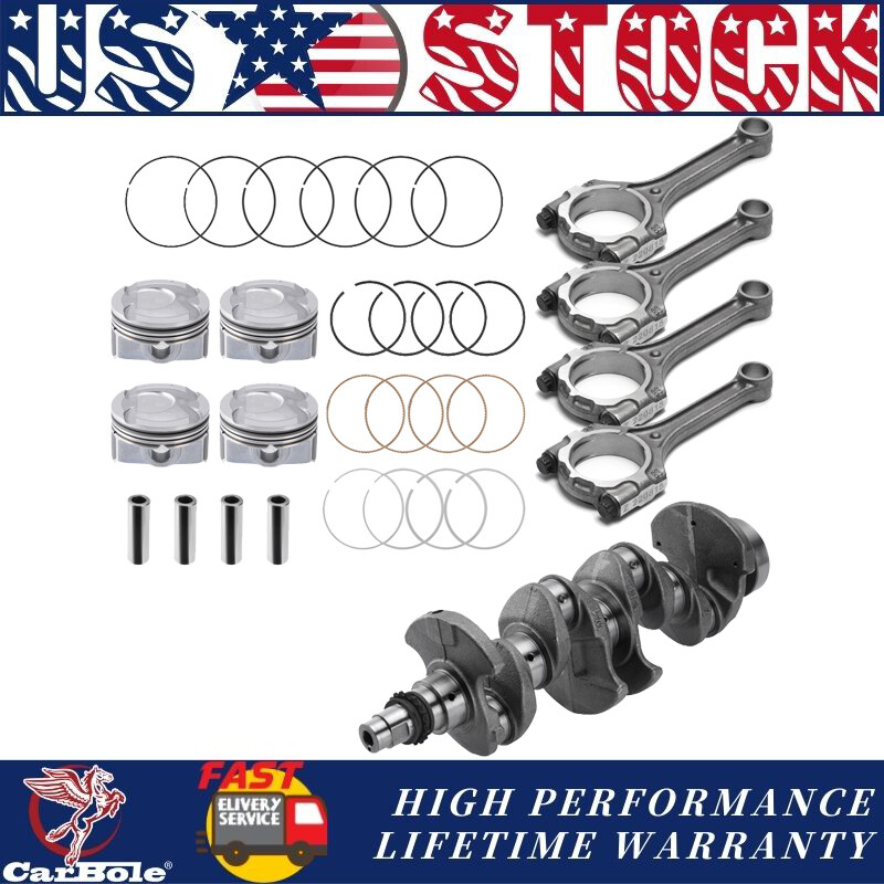 Crankshaft +Conrod + Piston & Ring for Hyundai Accent Veloster Kia Rio ...