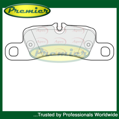 Premier Rear Brake Pads Set Fits Porsche Cayenne 2009-2010 3.0 TDi ...
