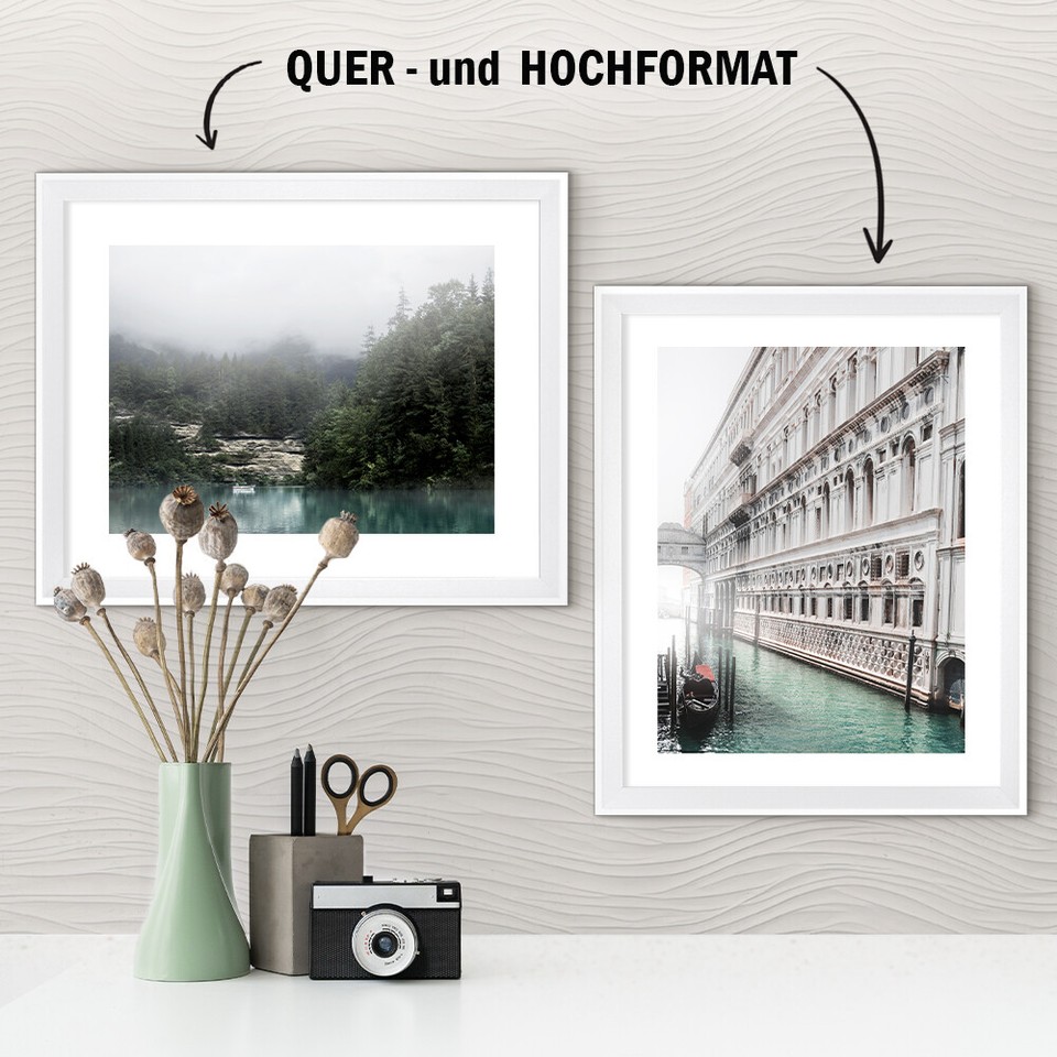 Bilderrahmen RICO in 11 Farben 40x100 100x40 Schmal Leicht Fotorahmen ...