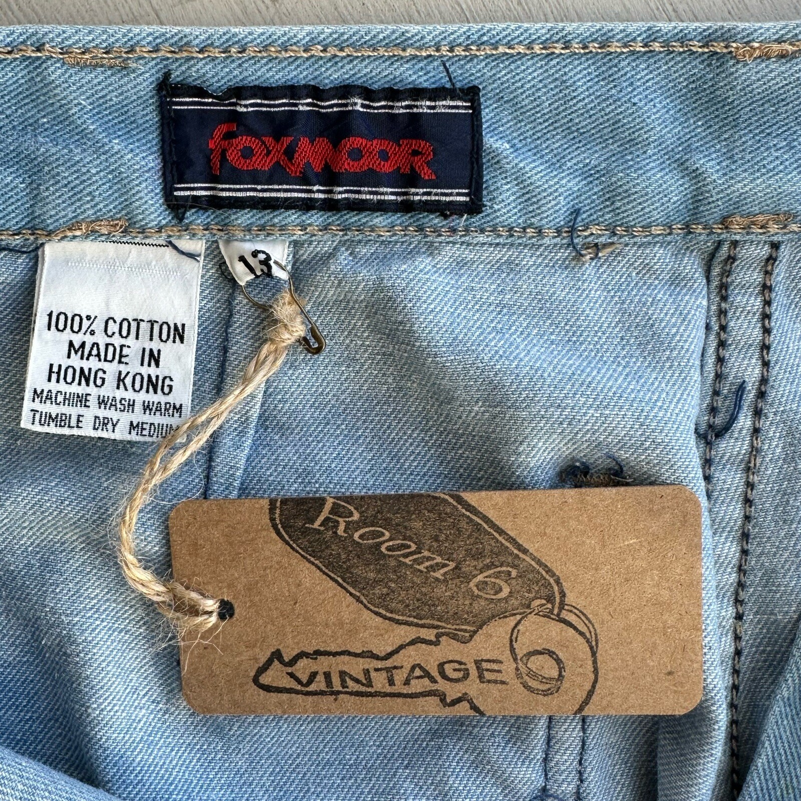 Vintage 70s Foxmoor High Waist Wide Leg Jeans Back Po… - Gem