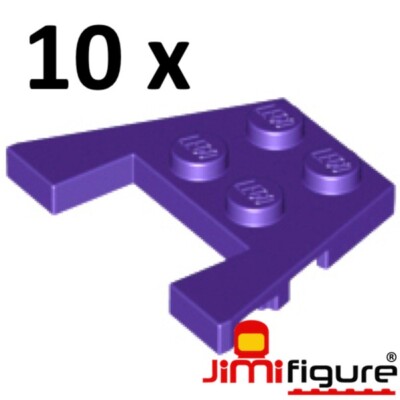 NEW 10 x LEGO Wedge Plate 3x4 w Cut Out Dark Purple 48183 Bulk Lot ...
