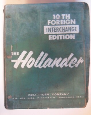 Hollander 10th Edition Foreign Interchange Manual | eBay