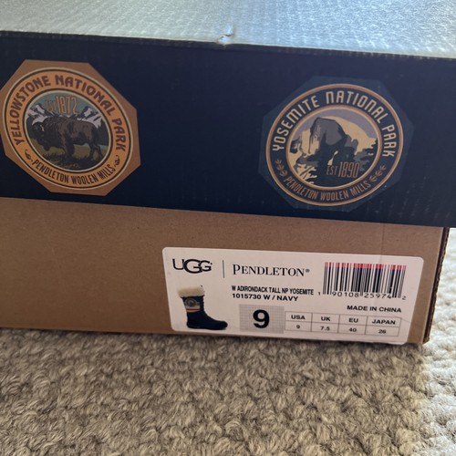 RARE🔥 UGG Australia x Pendleton Adirondack Tall Yosemite Park Wool Fur Sz 9 40 | eBay