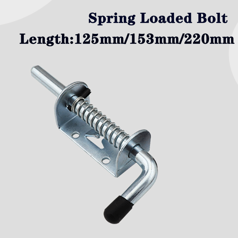 Spring Loaded Bolt Heavy Duty Gate Drop Door Latch 125mm 153mm 220mm ...