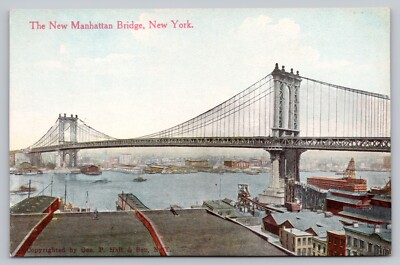 Postcard - The New Manhattan Bridge, NYC - Early 1900s, Unposted (A7a ...