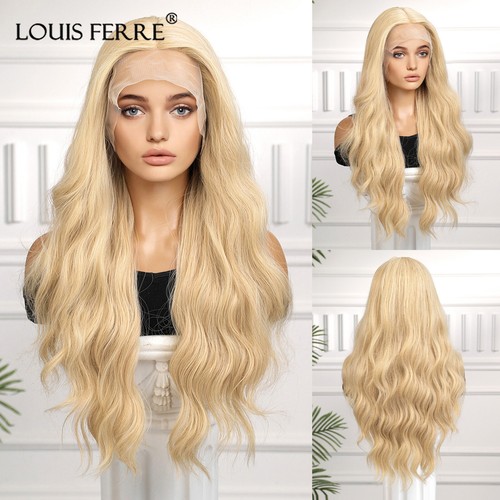 LOUIS LACE Front Wigs Brown Ombre Wig for Women Daily Party Long Wavy ...