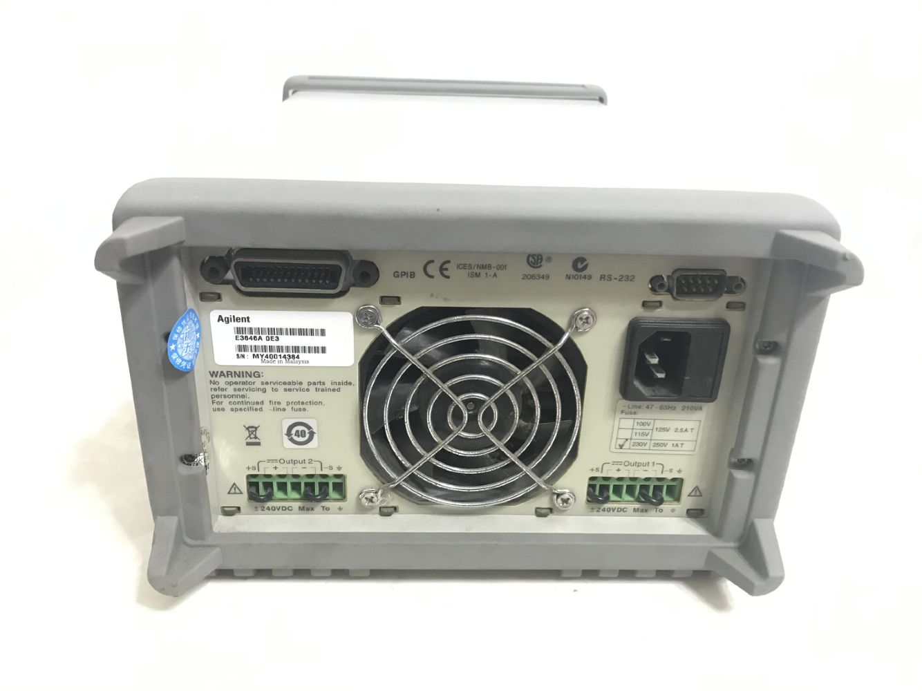 HP/Keysight Agilent E3648A 100W Dual Output Power Supply Two 8V, 5A or ...