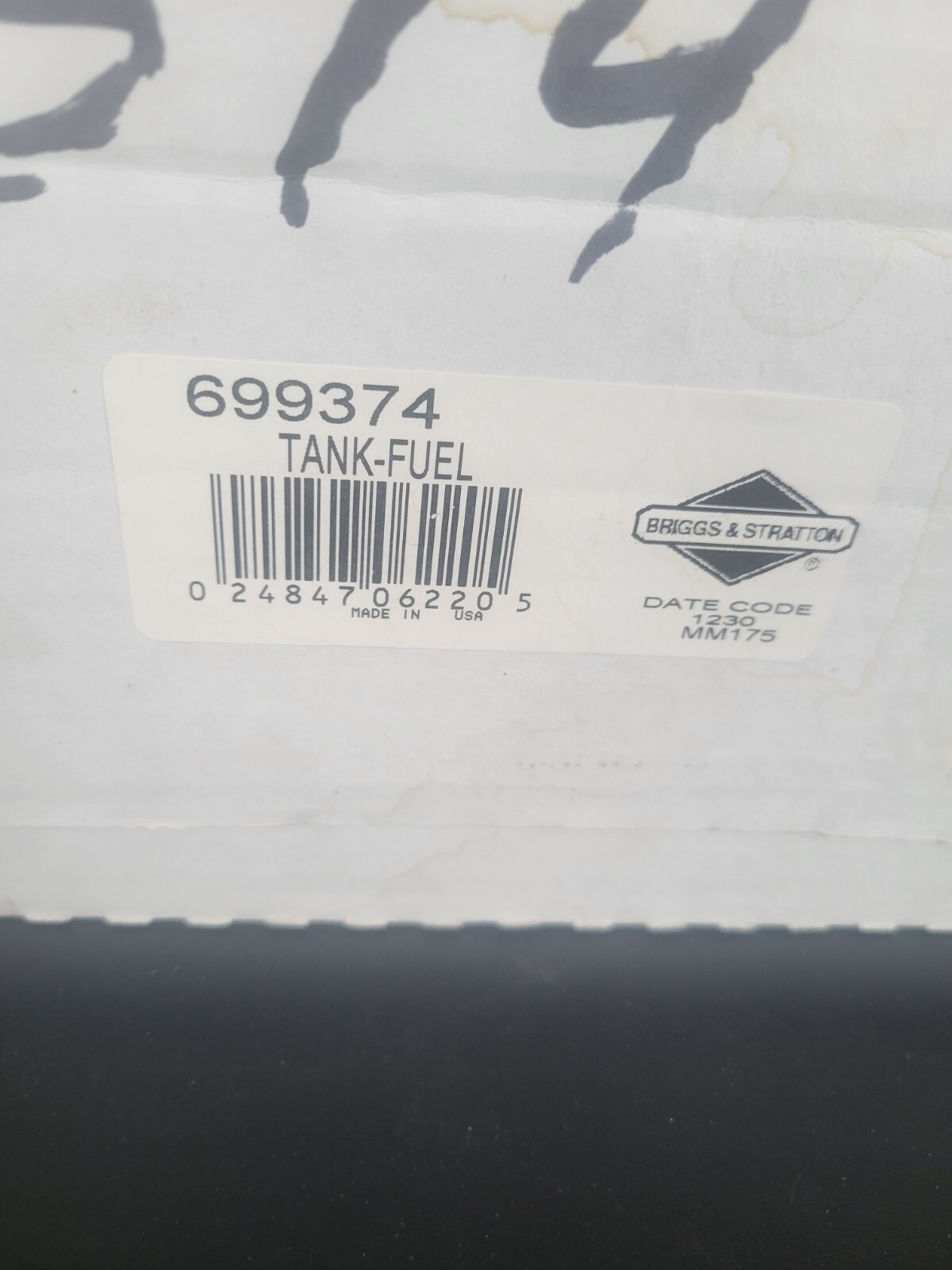 Briggs and Stratton 699374 Fuel Tank | eBay