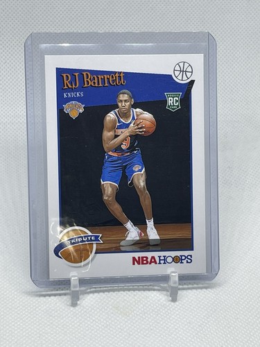 2019-20 NBA HOOPS BASKETBALL RJ BARRETT TRIBUTE ROOKIE INSERT CARD RC ...