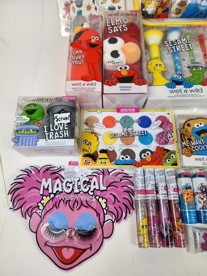 Wet n wild Sesame Street Full Collection Set 26 piece Limited Edition ...