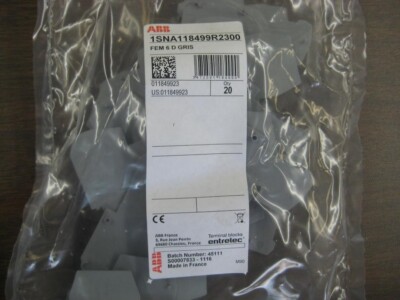 ABB TWO HI TERMINAL BLOCK END COVERS 1SNA118499R2300 | eBay