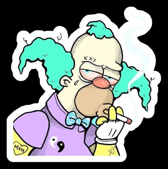 The Simpsons Smoking Weed