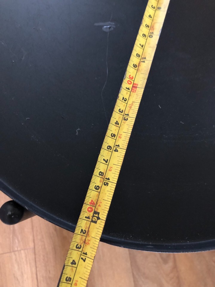 2-Tier Round Metal Side End Table Living Room With Shelf black | eBay UK