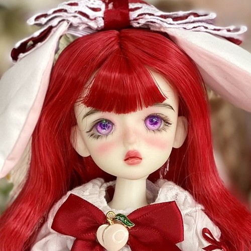 Red Hair BJD Doll 1/6 Ball Jointed Girls Dolls Pretty Dress and ...