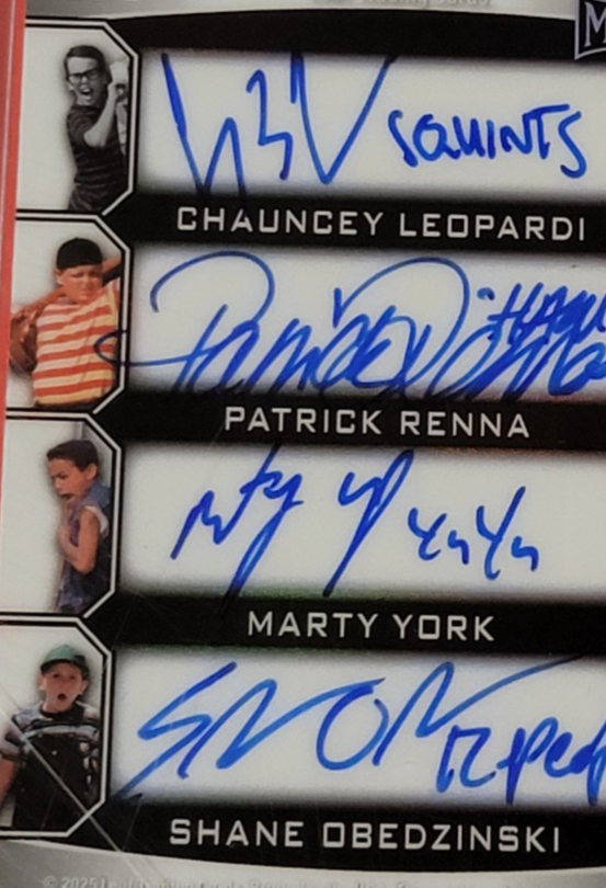 THE SANDLOT CAST AUTOGRAPH AUTO CARD #4/9 SMALLS SQUINTS HAM YEAH YEAH ...