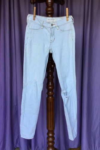 BULLHEAD Denim Co. Pale Blue Distressed Ankle Jegging Skinny Jeans Size ...