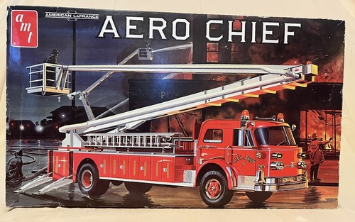 AMT 1:25 Scale American LaFrance Aero Chief Aerial Platform Fire Truck ...