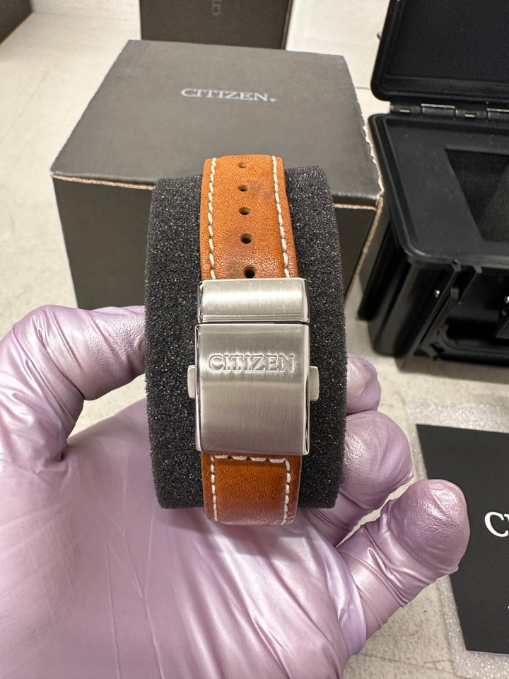 Citizen Air Skyhawk Promaster Sapphire Blue Dial Leather Watch CB0241 ...