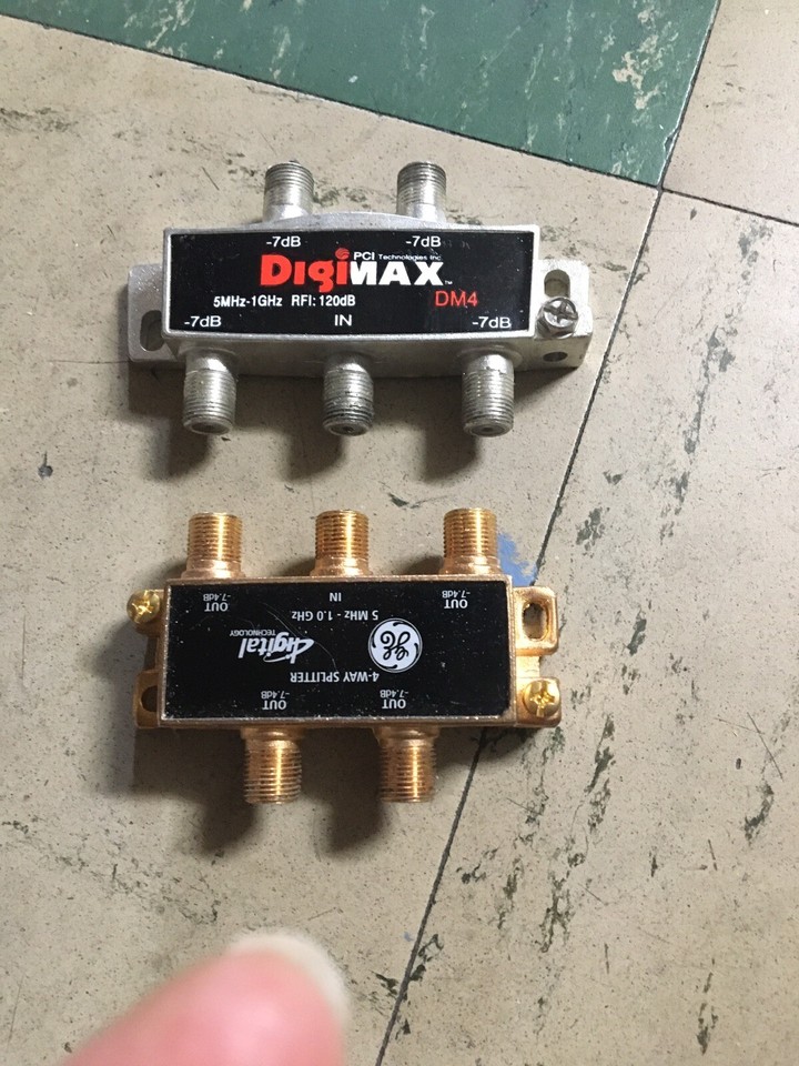 4-way Coaxial Splitter for Digital TV, Internet 5–1002MHz | eBay