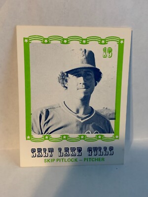 1976 Caruso Minor League SALT LAKE GULLS (blank back) - SKIP PITLOCK | eBay