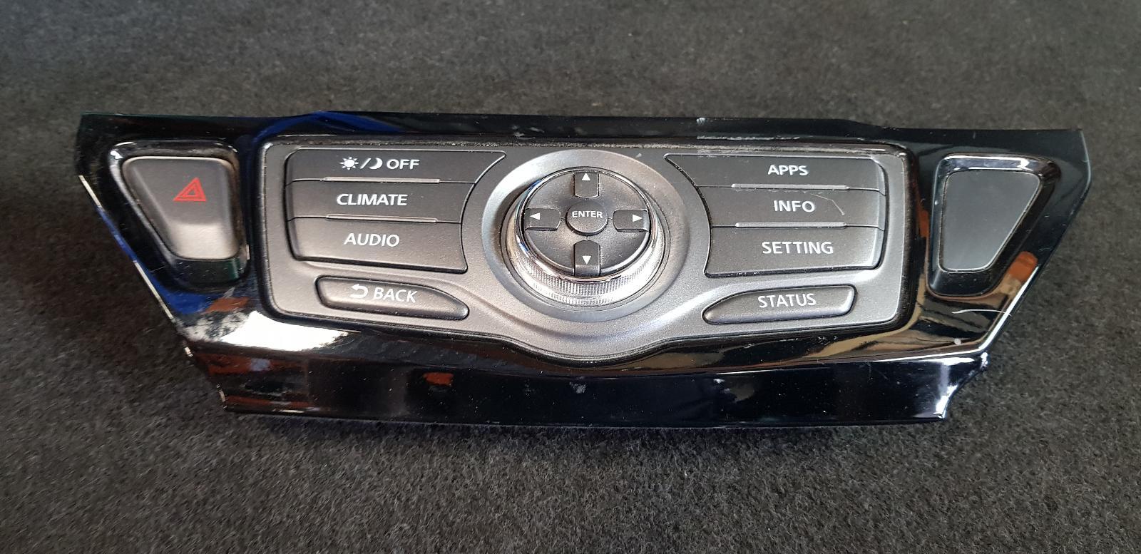NISSAN PATHFINDER STEREO/HEAD UNIT UPPER CONTROL PANEL, W/ SAT NAV TYPE ...