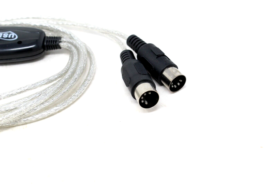 New USB IN-OUT MIDI Interface Cable Converter to PC Keyboard Adapter ...