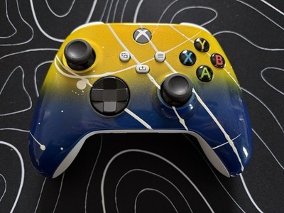 Custom Microsoft Xbox Series X / S Controller - Yellow & Blue White ...