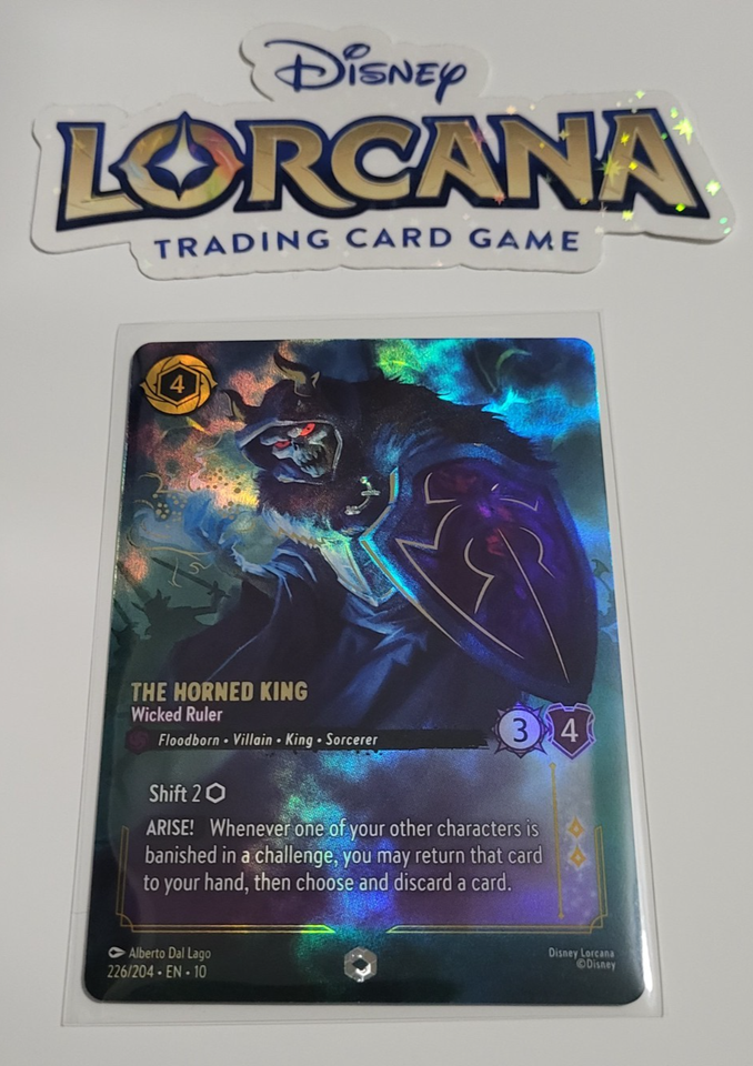 Disney Lorcana Whispers The Horned King Enchanted Pack Fresh Rare Ships ...